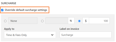 Add a surcharge to an invoice – Smokeball Support Hub