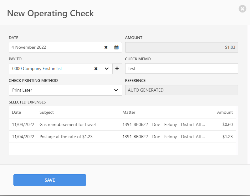 Operating Checks – Smokeball Support Hub