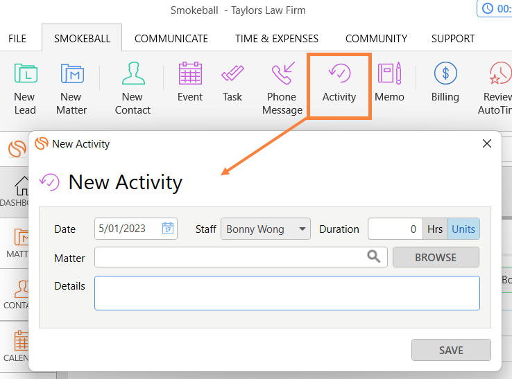Set up AutoTime activity tracking – Smokeball Support Hub