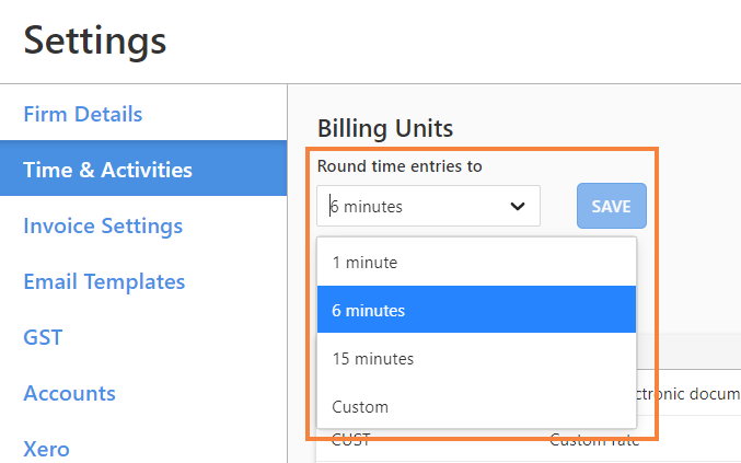 Change billing unit increments for time and fee entries – Smokeball ...