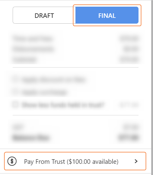 Pay an Invoice from Trust Funds – Smokeball Support Hub