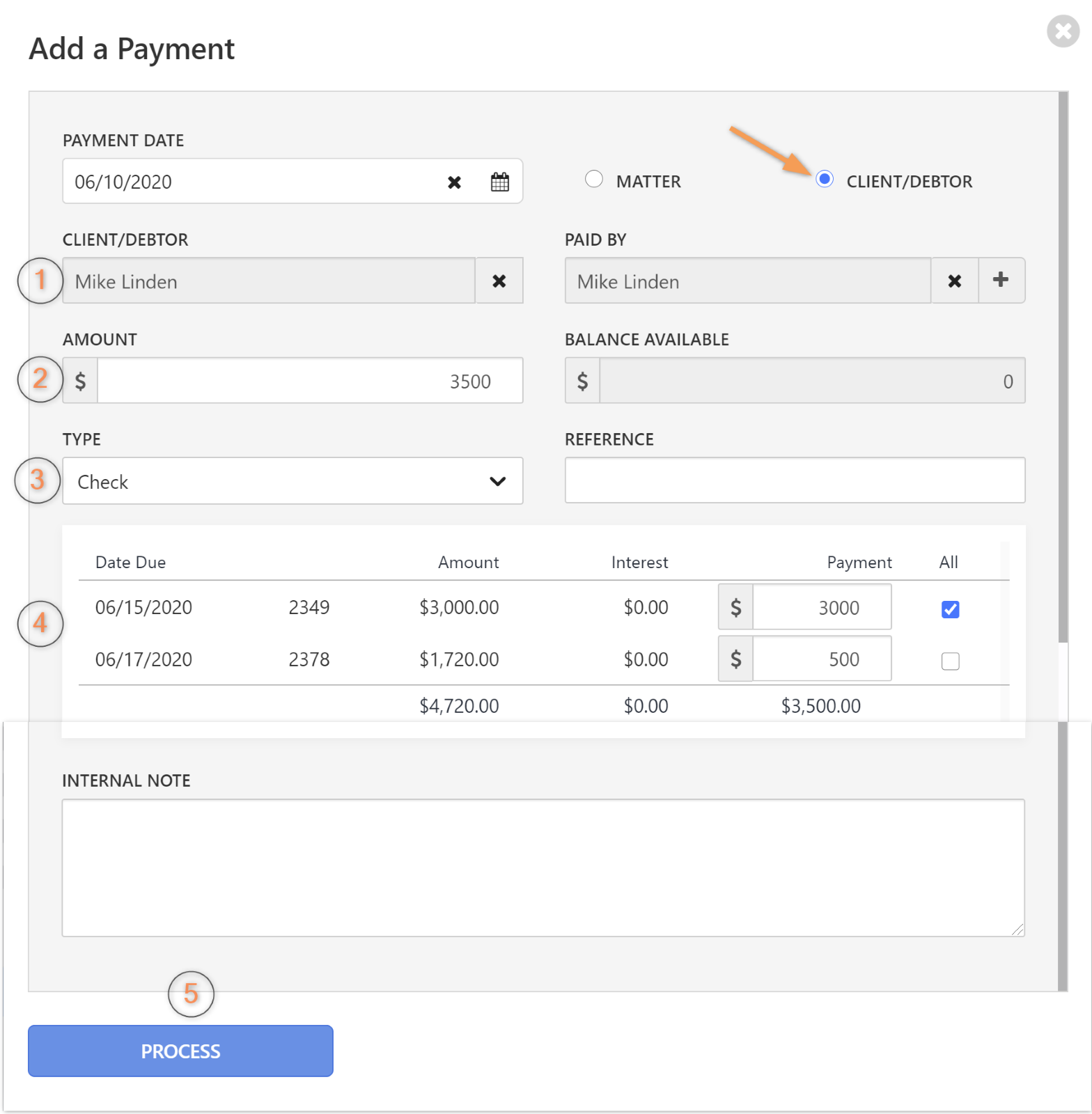 Add a Payment to Multiple Invoices – Smokeball Support Hub