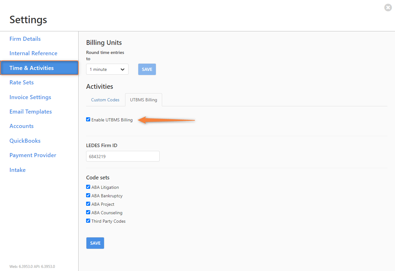 LEDES/UTBMS Billing – Smokeball Support Hub