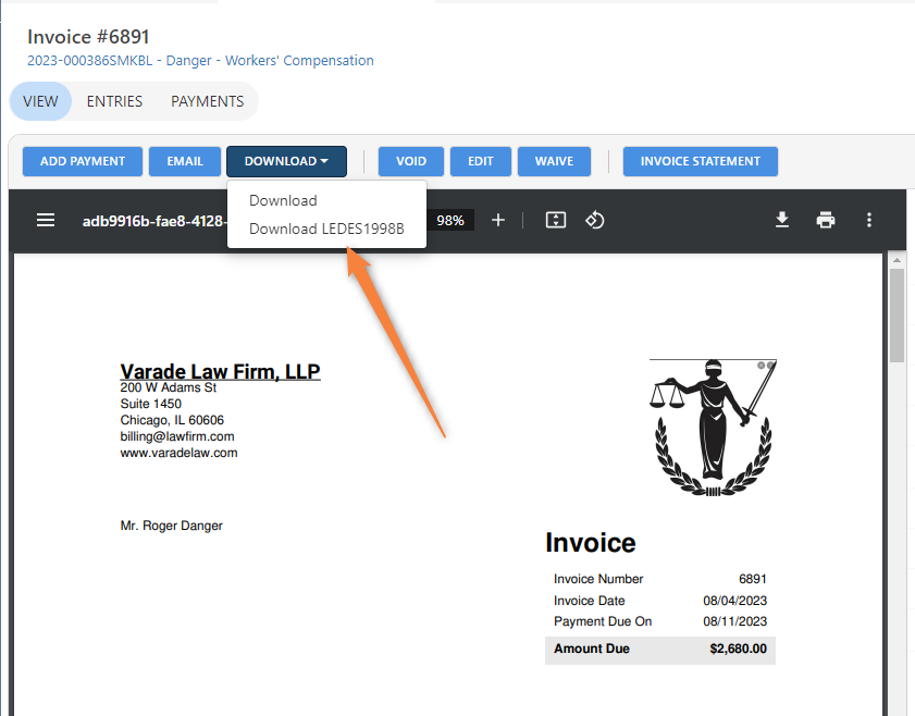 Smokeball Bill - LEDES/UTBMS Billing – Smokeball Support Hub