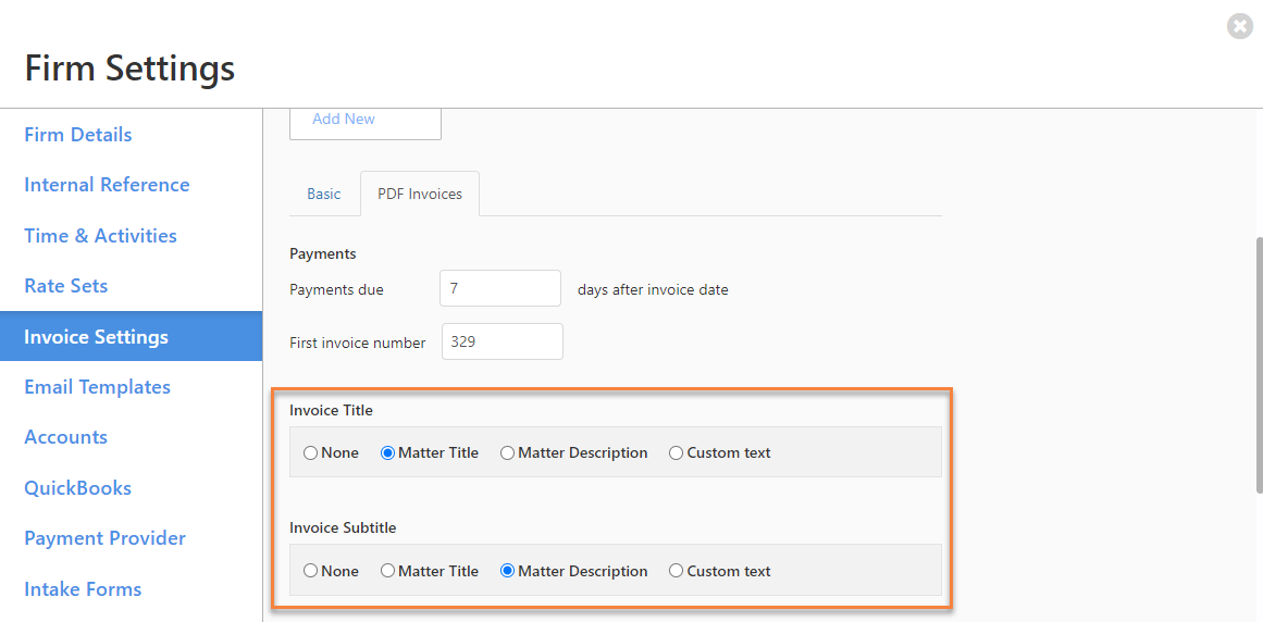 Use placeholders for your invoice titles and subtitles – Smokeball ...