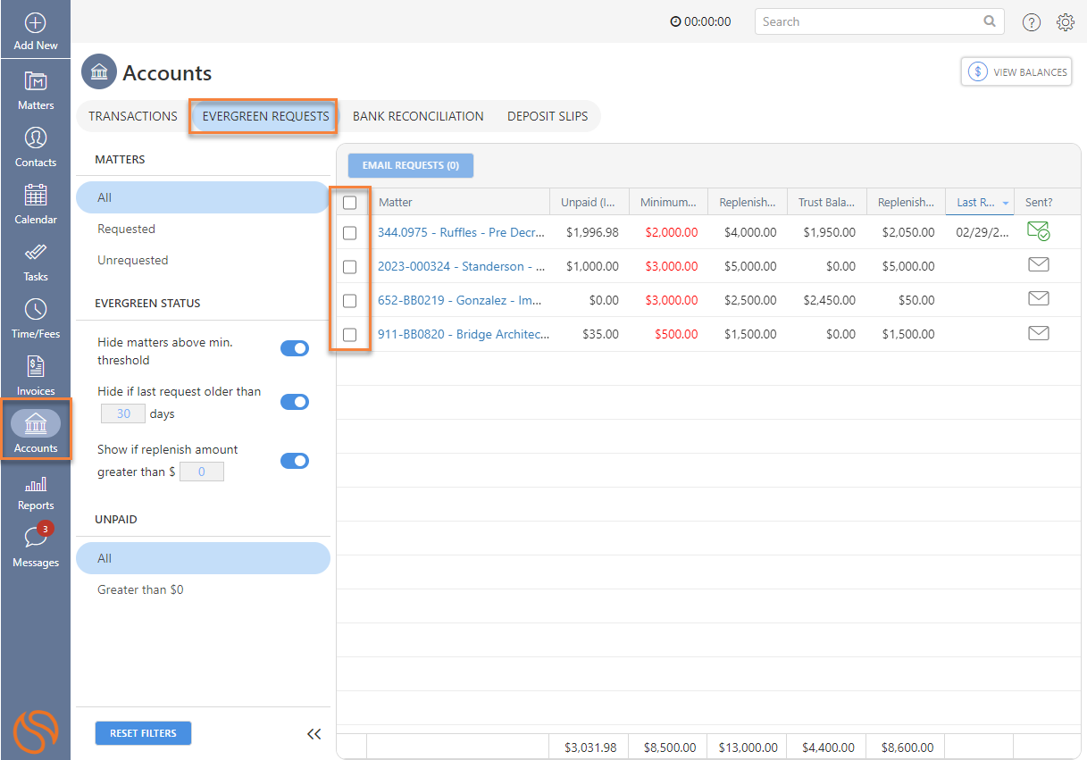 Set up an Evergreen Retainer – Smokeball Support Hub